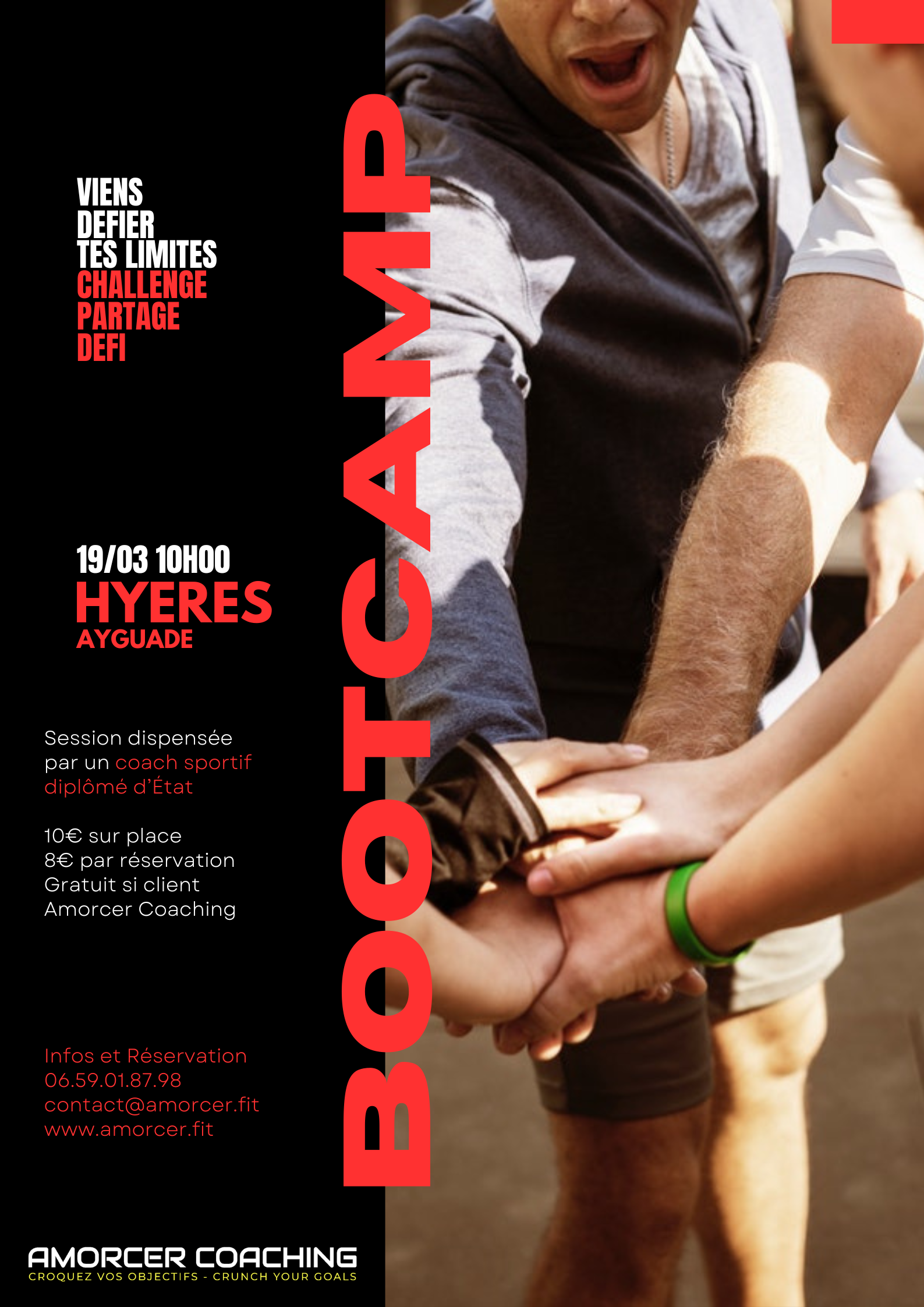 BOOTCAMP – Coach sportif Hyeres La Londe Carqueiranne La Crau Toulon